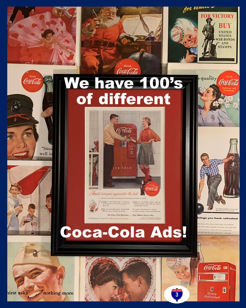 1943 Coca Cola WWII WW2 Vintage Ad Army Soldiers Coke the Real Thing ...