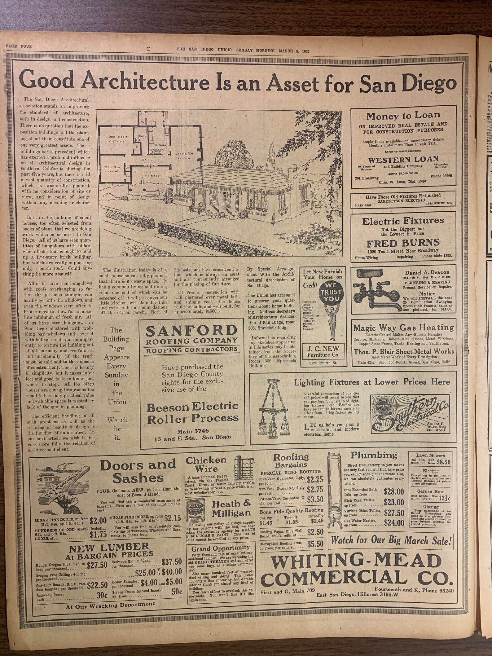 1922 March 5th 5 Section 2 100 Year Old Newspaper Vintage Old ...
