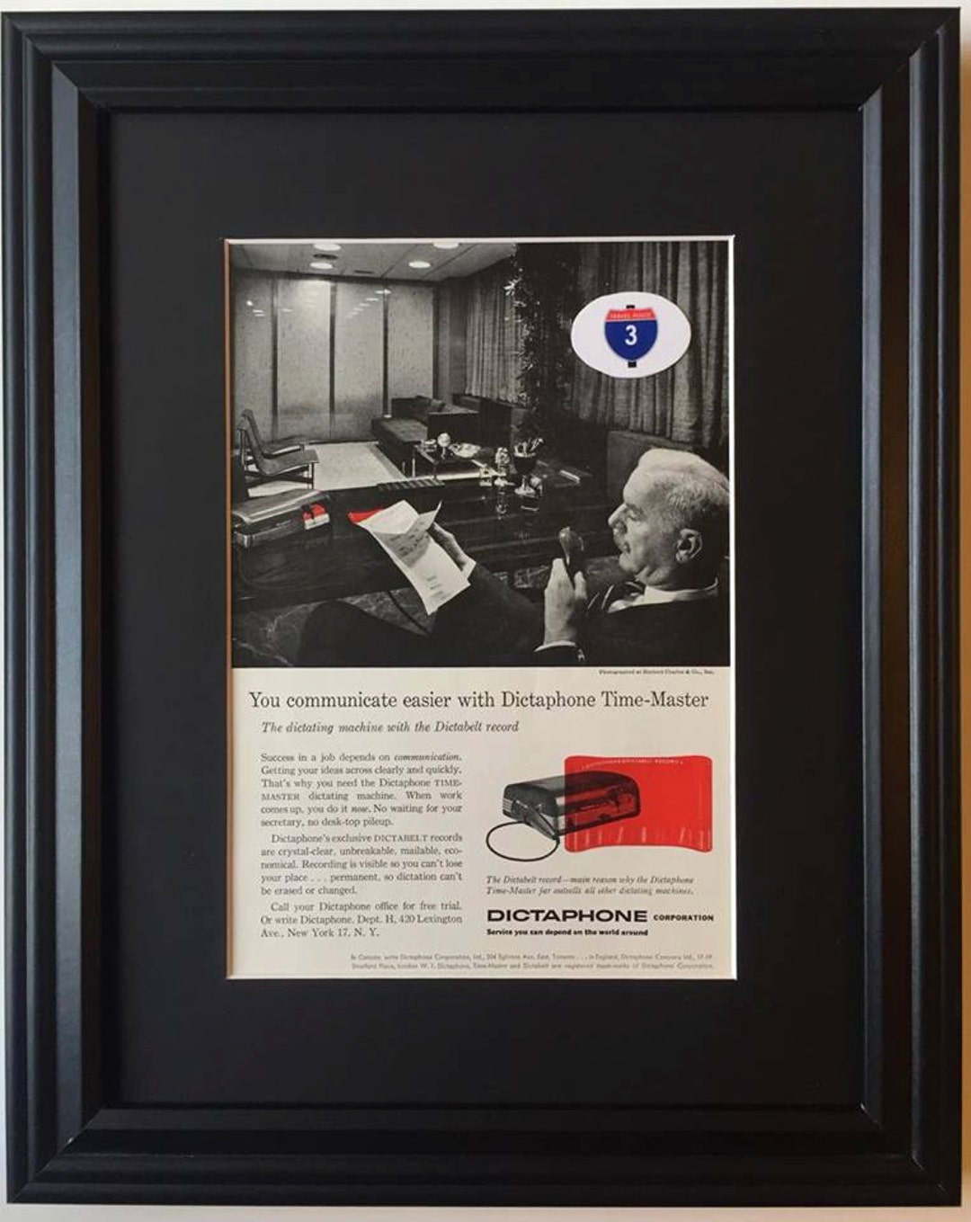 1957 Dictaphone Time Master Vintage Ad Dictabelt Record Dictating ...