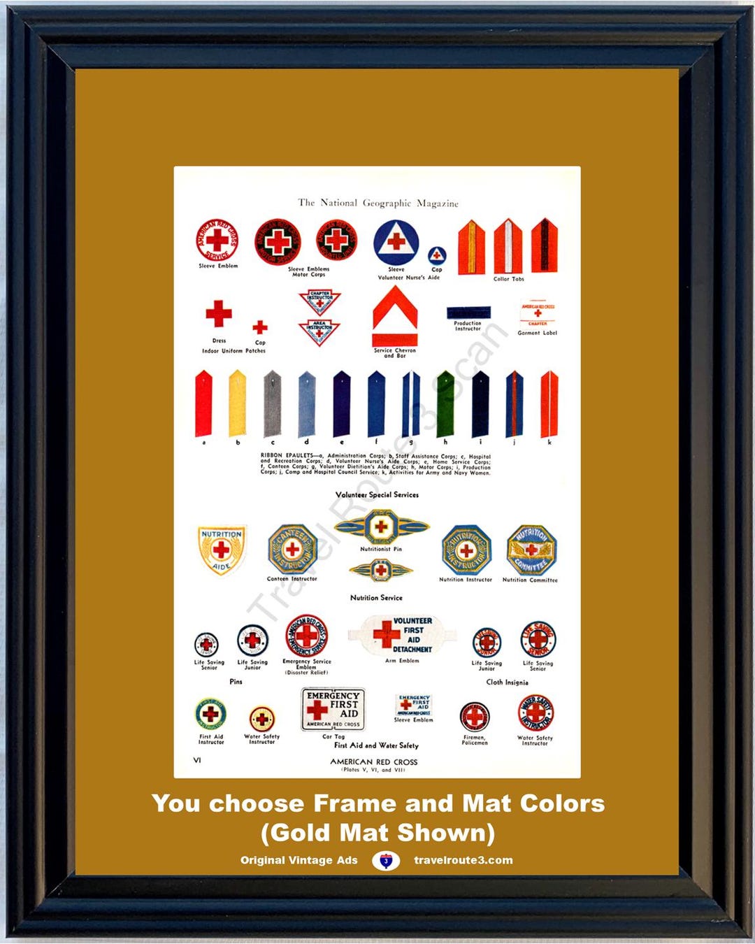 1943 American Red Cross WW2 Vintage Print World War II 2 WWII First Aid ...