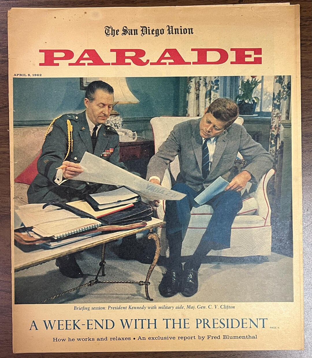1962 John F Kennedy JFK A Week-end With the President Parade San Diego ...