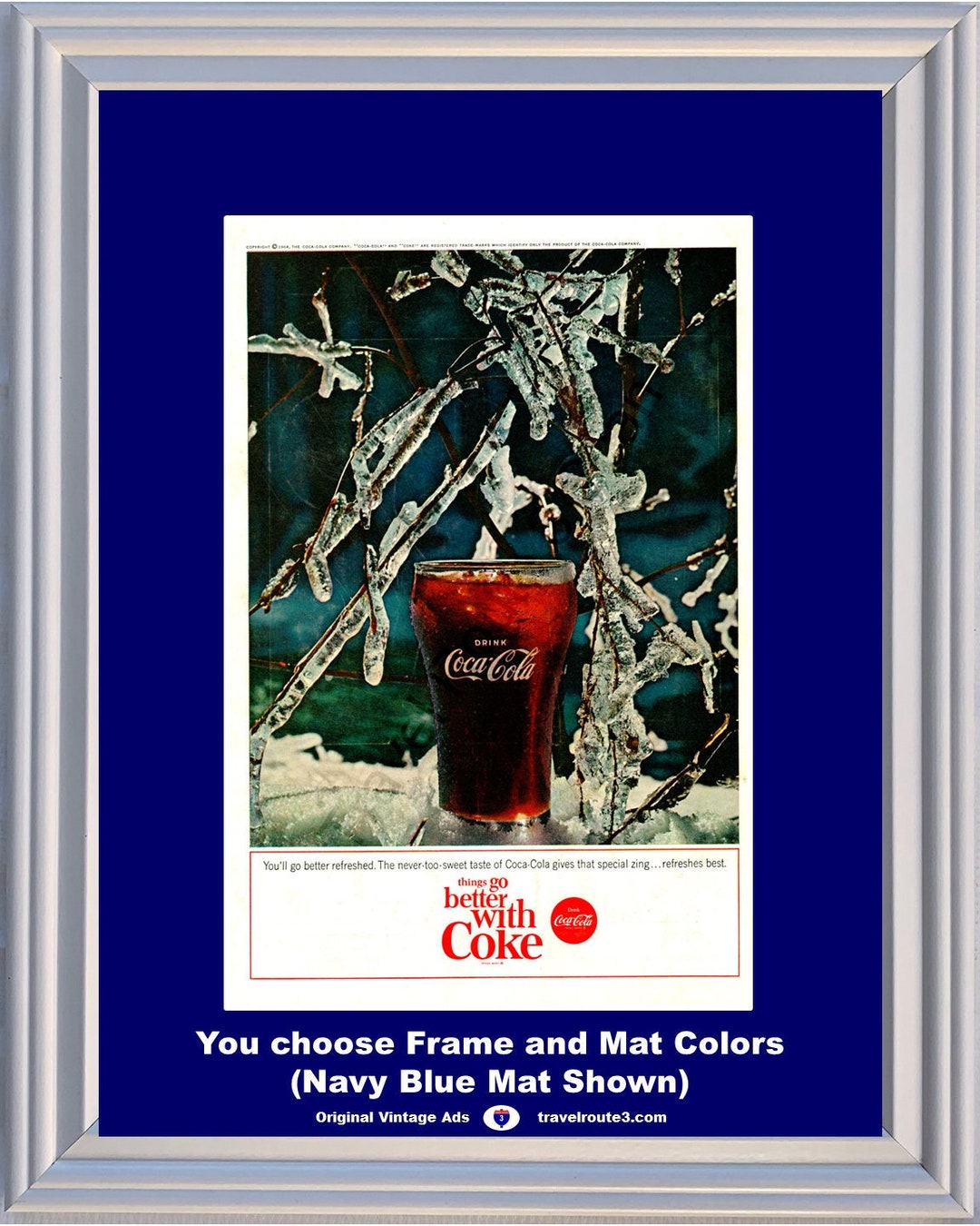 1964 Coca Cola Ice Storm Cold Vintage Ad Things Go Better With Drink ...