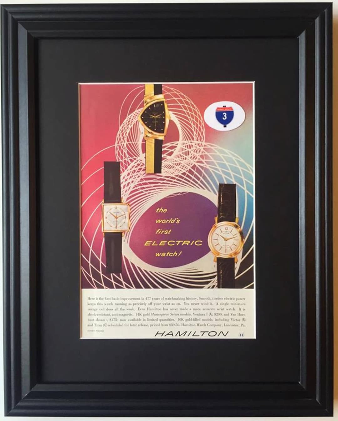 1957 Hamilton Watch Vintage Ad the World's First Electric Watch 57 *you ...