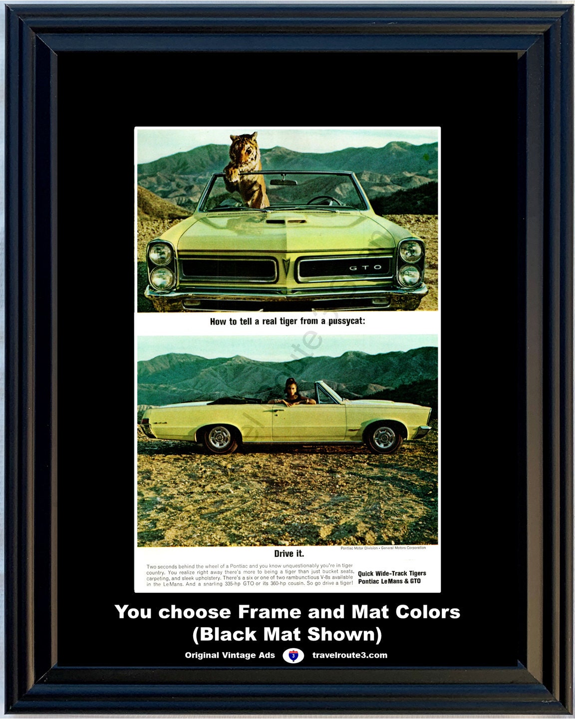 1965 Pontiac GTO Lemans Vintage Ad 65 Drive It Wide Track How to Tell a ...