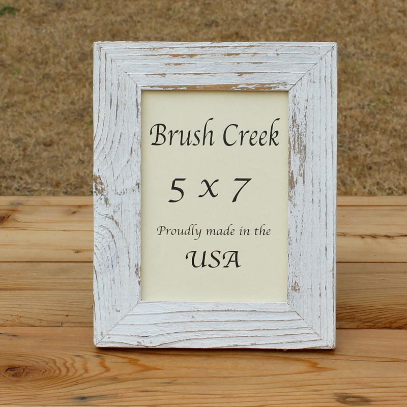 Rustic White Frame - Etsy
