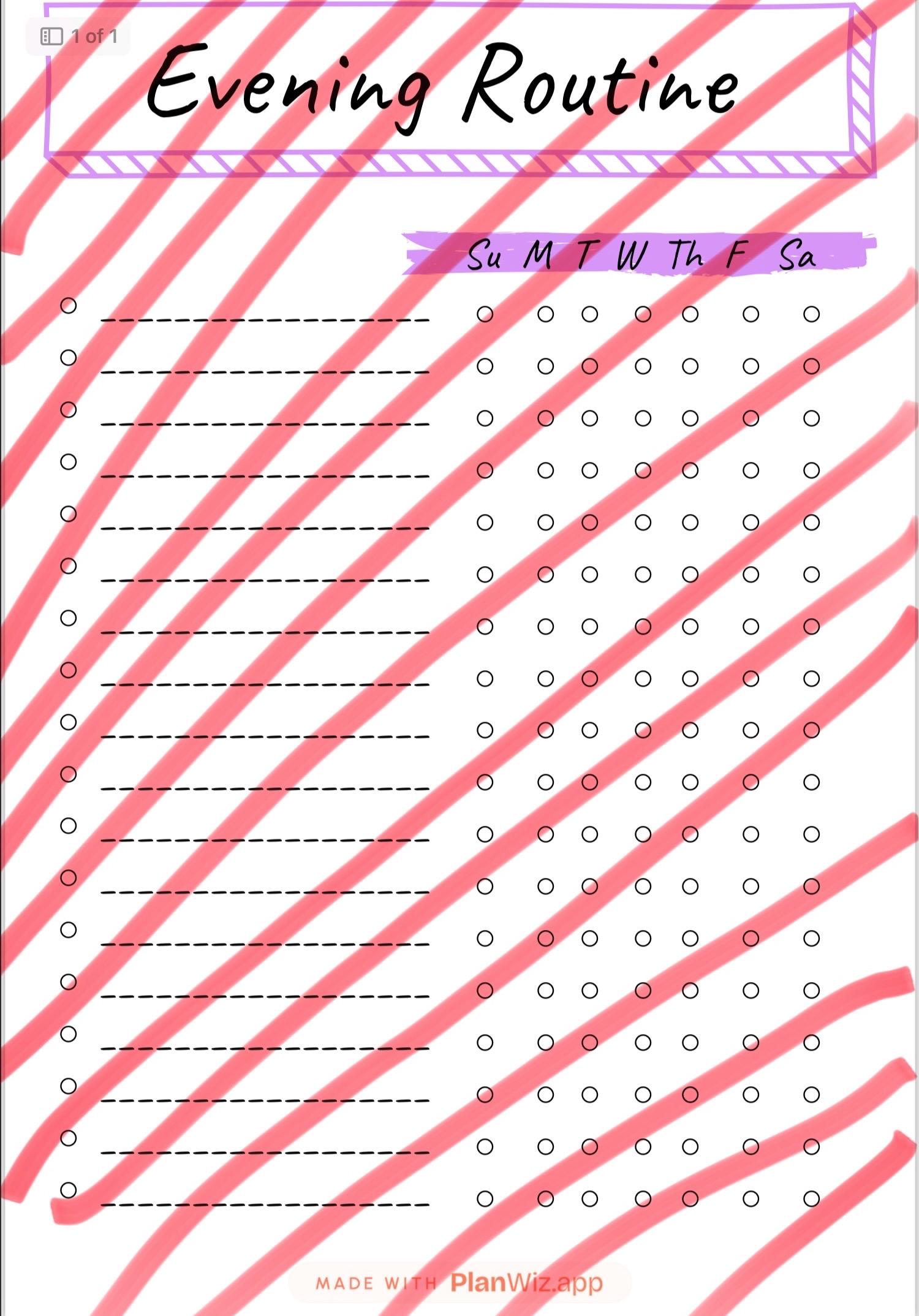 Printable Daily Planner & Day/night Routines - Etsy