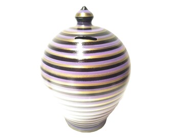 Piggy Bank Adult Large Money Box Personalized Unopenable Coin Bank Jar Swirl Colors Money Pot Ceramic Jar Smash Money Box Stopper No Hole Etsy UK
