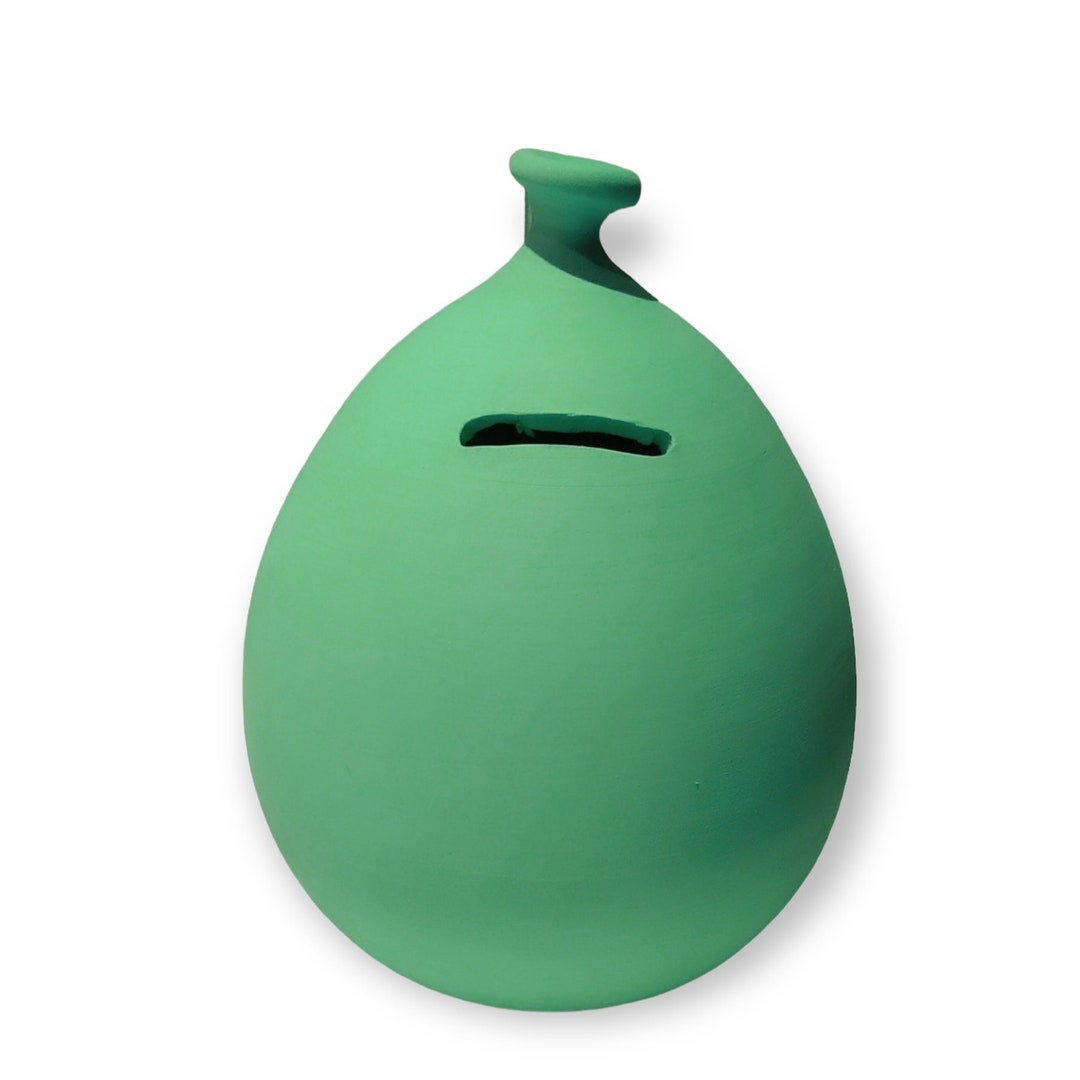 Balloon Piggy Bank, Balloon Personalized Pottery, Breakable Piggy Bank ...