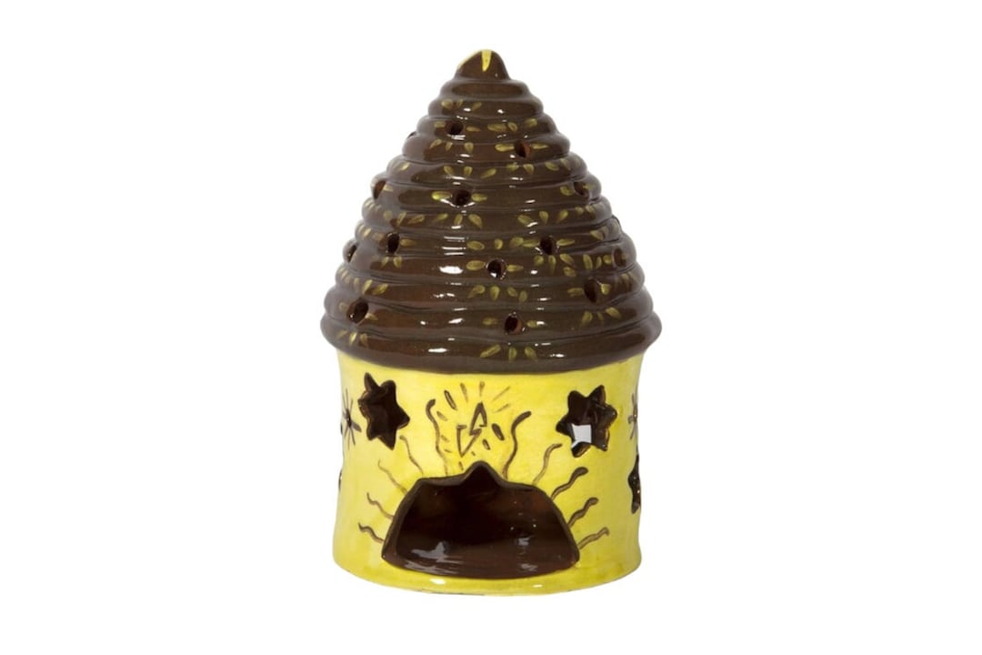 Ceramic Tealight House,handmade Woodland House, Fairy Garden Decor ...