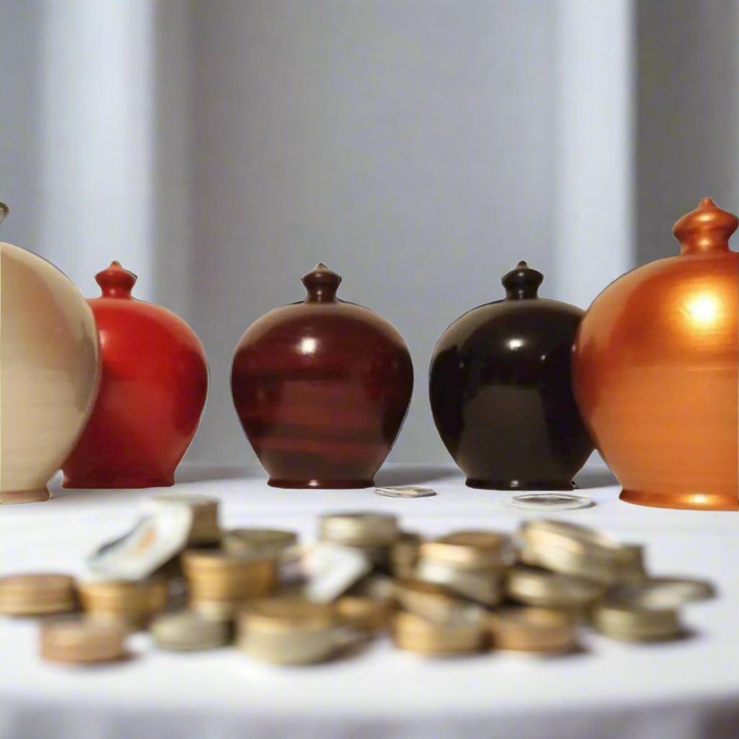 Money Pot, Money Box, Purple Moneybox, Coin Bank Adult, Gold Piggy Bank ...