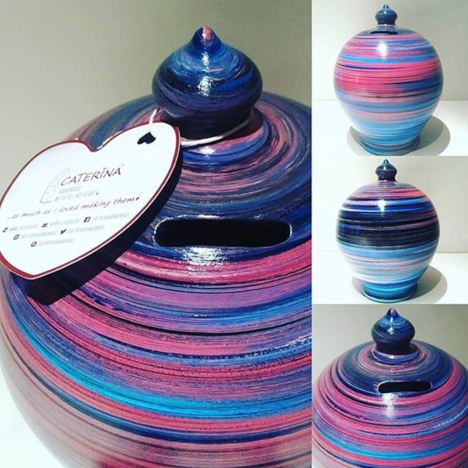 Coin Bank Piggy Bank Ceramic Money Bank Pottery Money Pot - Etsy