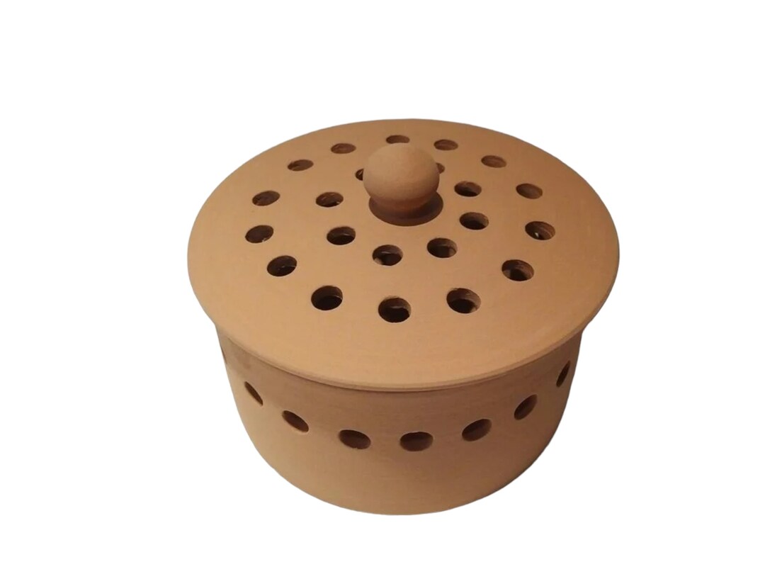 Clay Incense Burner, Perforated Clay Bowl to Burn Incense, Incense Cone ...