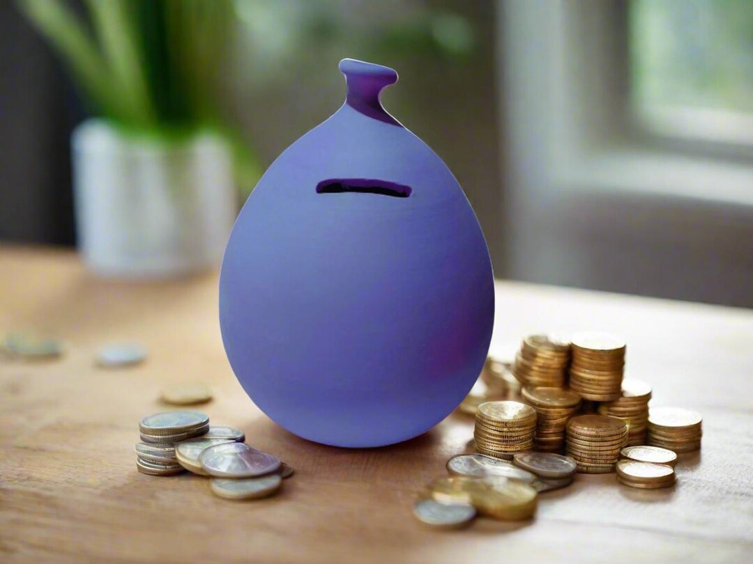 Balloon Piggy Bank, Balloon Personalized Pottery, Breakable Piggy Bank ...