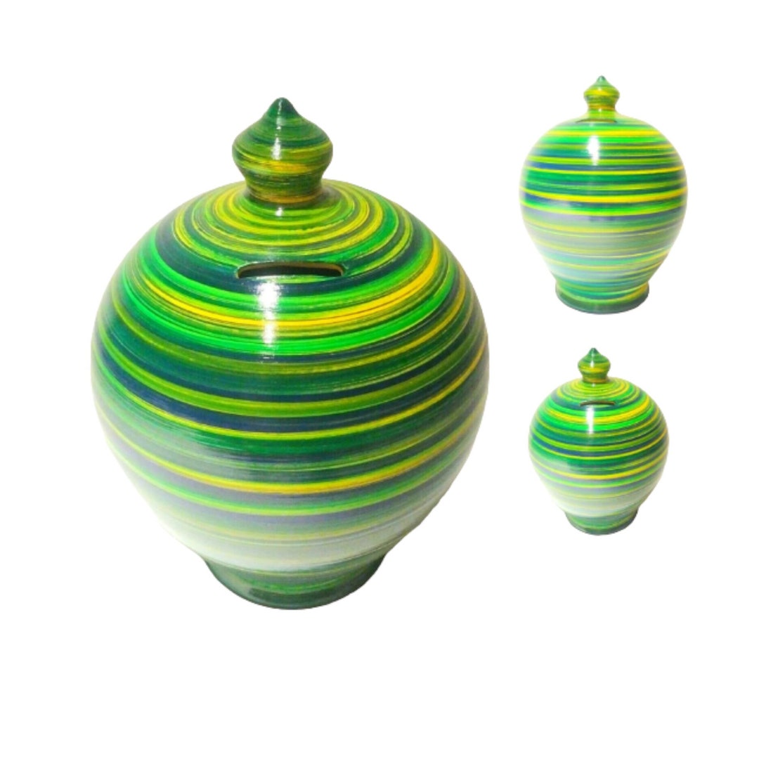 Pottery Bank, Ceramic Coin Bank, Adult Bank, Ceramic Money Box, Piggy ...