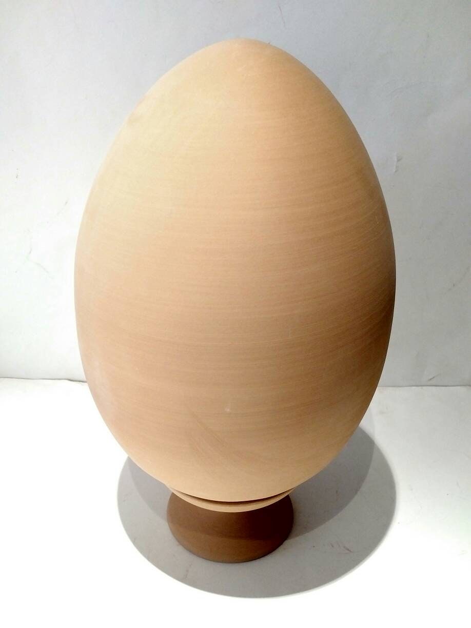 Egg Egg Shaped Egg Cup 12 Inch Pottery Egg Large Egg - Etsy