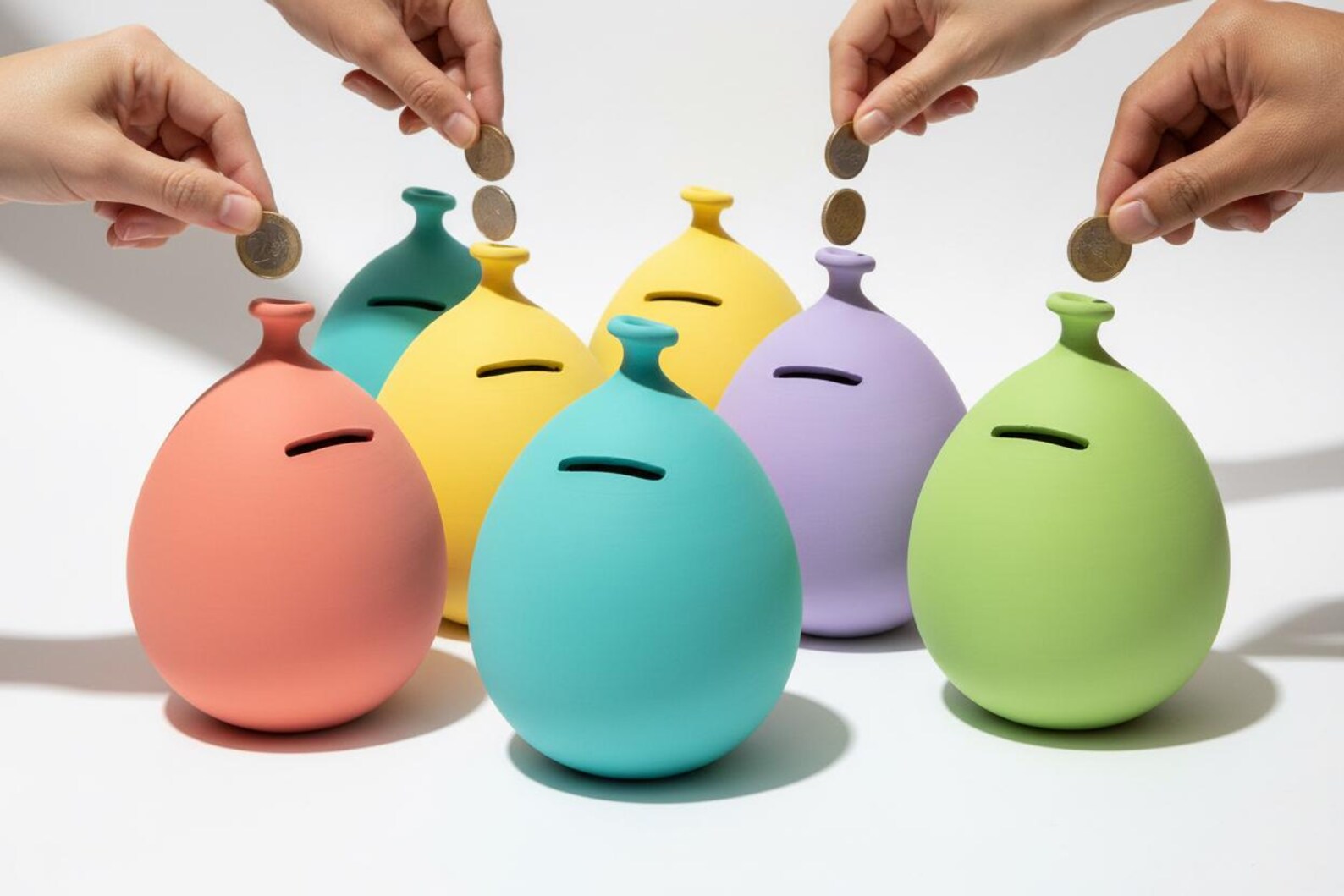 Balloon Piggy Bank, Balloon Personalized Pottery, Breakable Piggy Bank ...