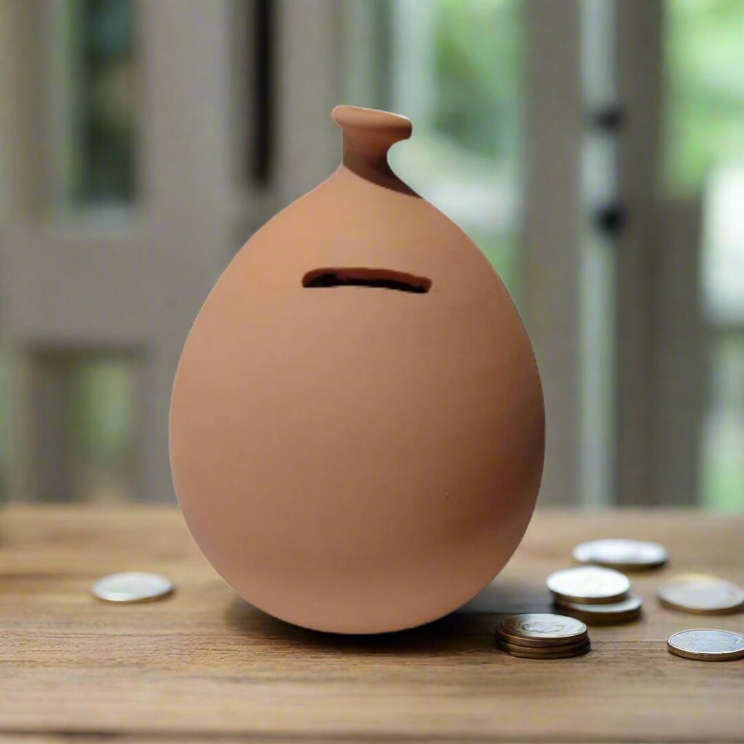 Pottery Piggy Bank, Terracotta Money Pot, Clay Money Bank, Money Jar ...