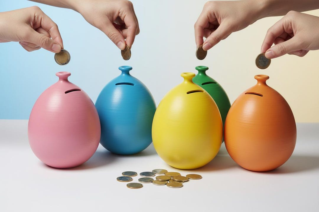Handmade Balloon Piggy Bank, Pottery Coin Bank, Italian Home Decor ...