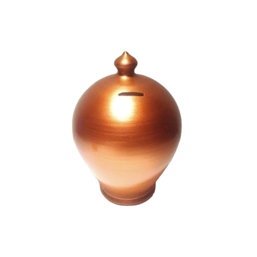 Coin Bank, Metal Copper Bank, Smashable Money Box, Ceramic Money Pot ...