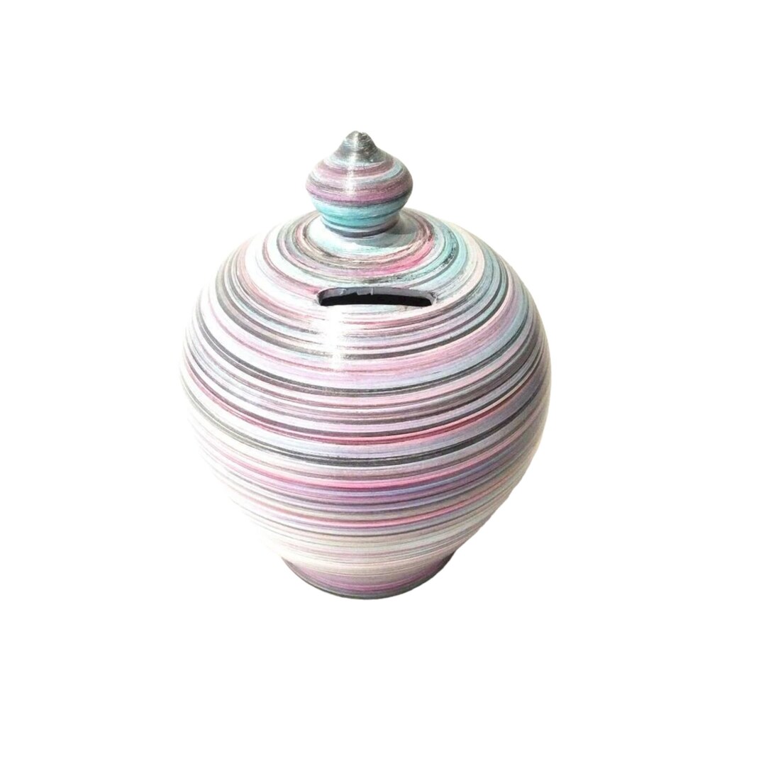 Italian Pottery Piggy Bank for Adults, Must Break to Open Smashable ...