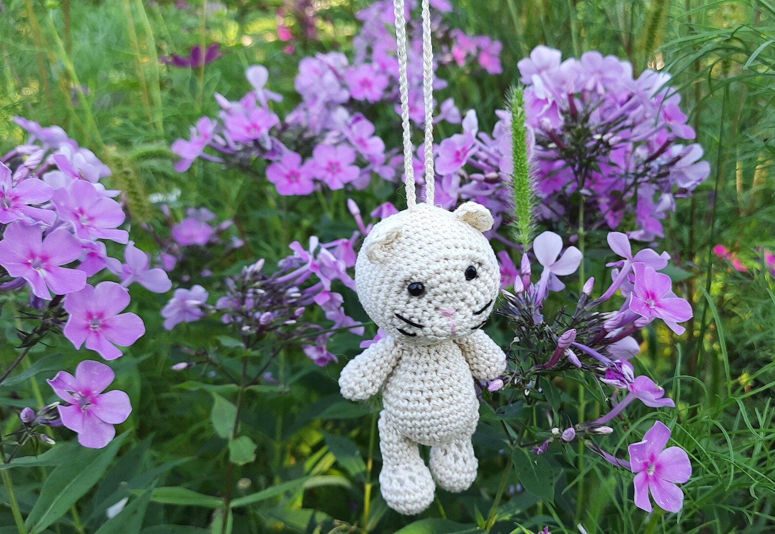 Crochet Hanging Car Accessory Rear View Mirror Women's - Etsy