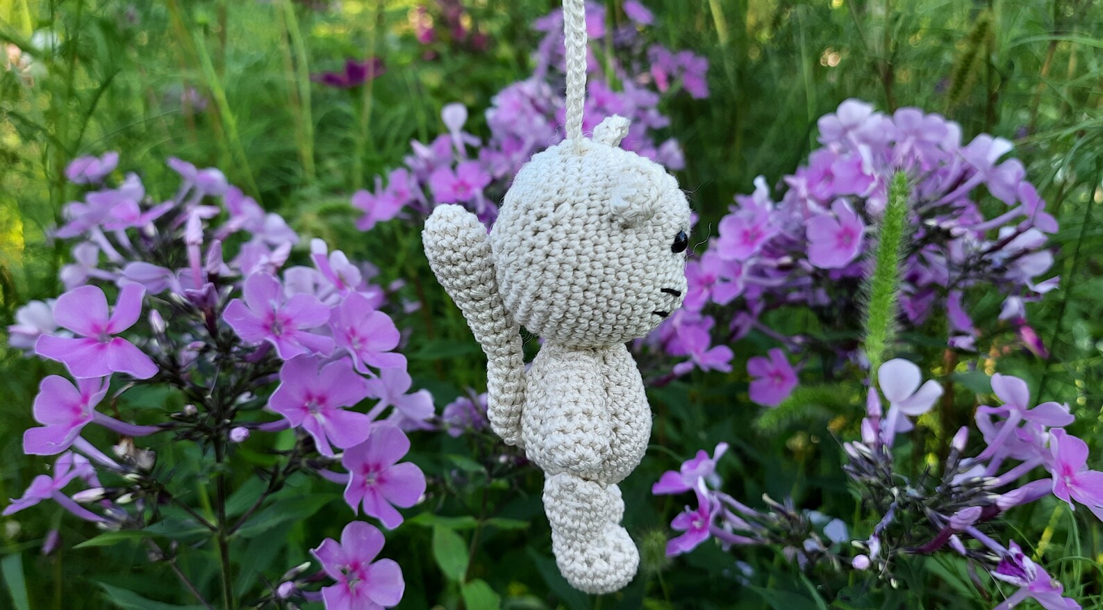 Crochet Hanging Car Accessory Rear View Mirror Women's - Etsy