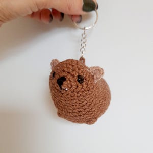 Crochet Rock Hyrax Car Charm: Handmade "wawa Awawa" Animal Keychain - Etsy