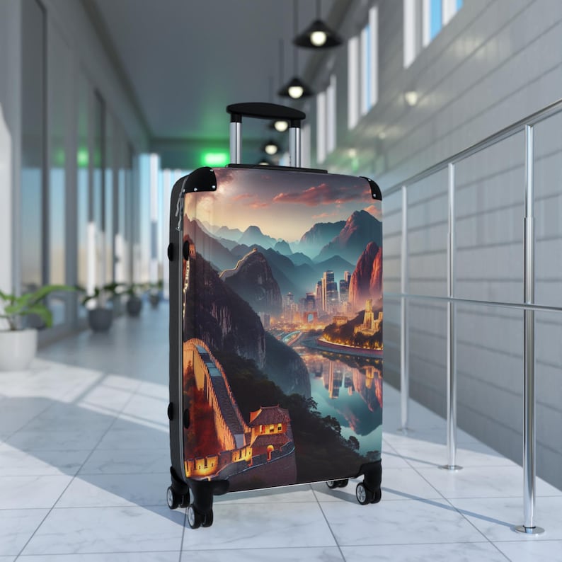 Wonders of the World Luggage, Iconic Landmark Travel Suitcase - Etsy