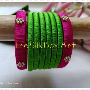 Indian Silk Thread Bangles | Etsy