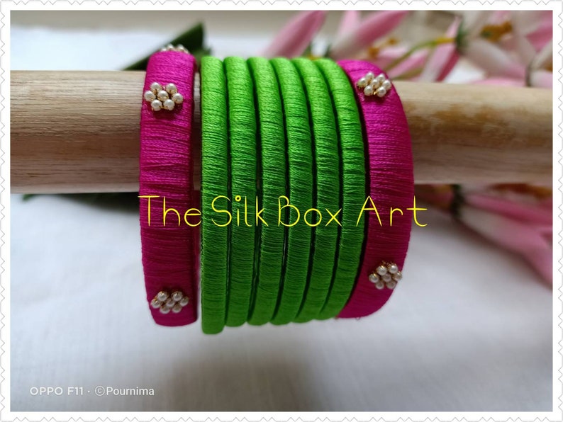 Indian Silk Thread Bangles - Etsy