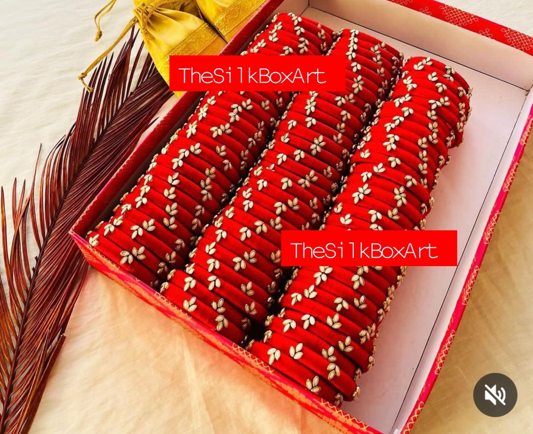 Silk Thread Bangles |chrismasgift\ Pooja Return Gifts/ Varalakshmi ...