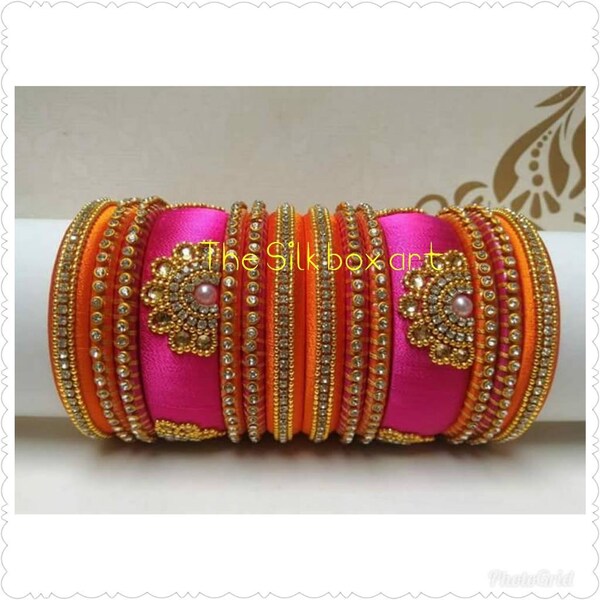 Orange Bangle Bracelet - Etsy