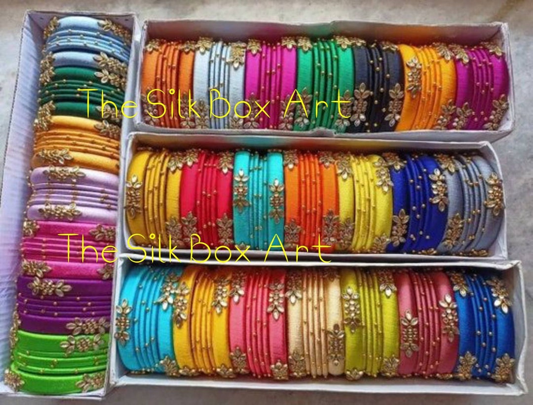 Silk Thread Bangles | Pooja Return Gifts | Varalakshmi Vratam ...