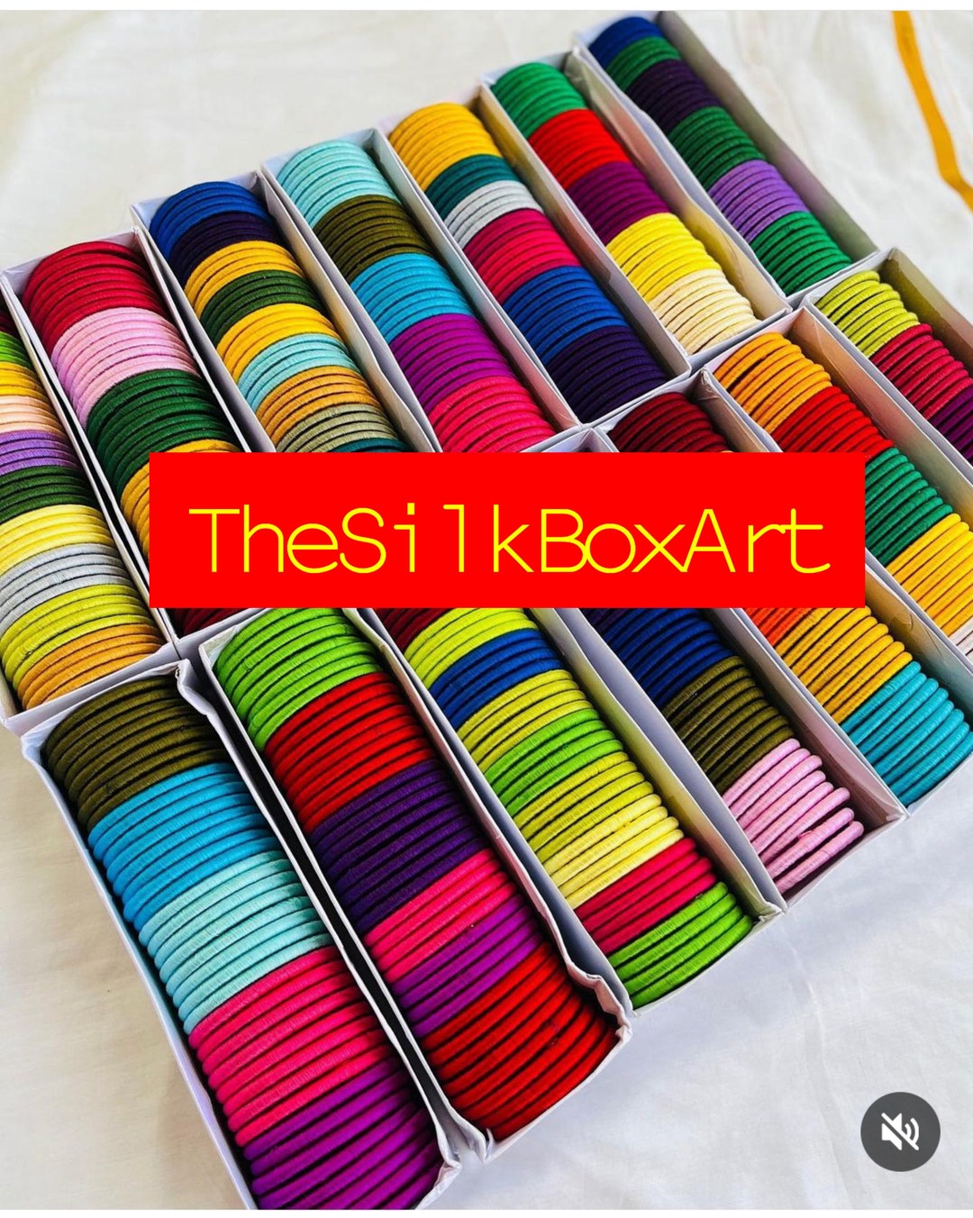 Silk Thread Indian Bangles Set - Etsy