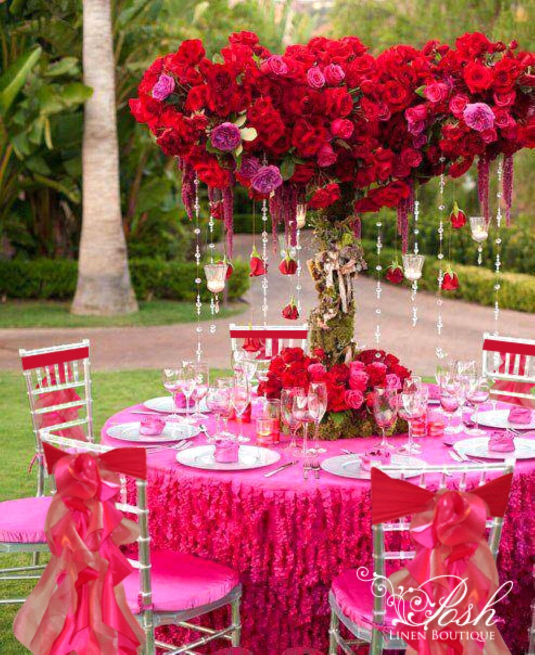 Quinceanera Chair Sashes: Satin & Organza Ruffles, Spandex Band - Etsy