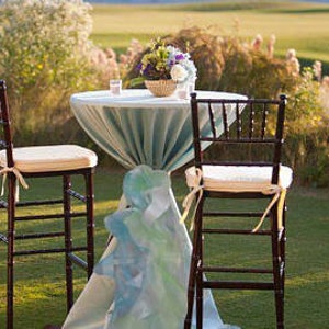 Organza Ruffle Table Sash: Wedding Highboy Table Decorations - Etsy