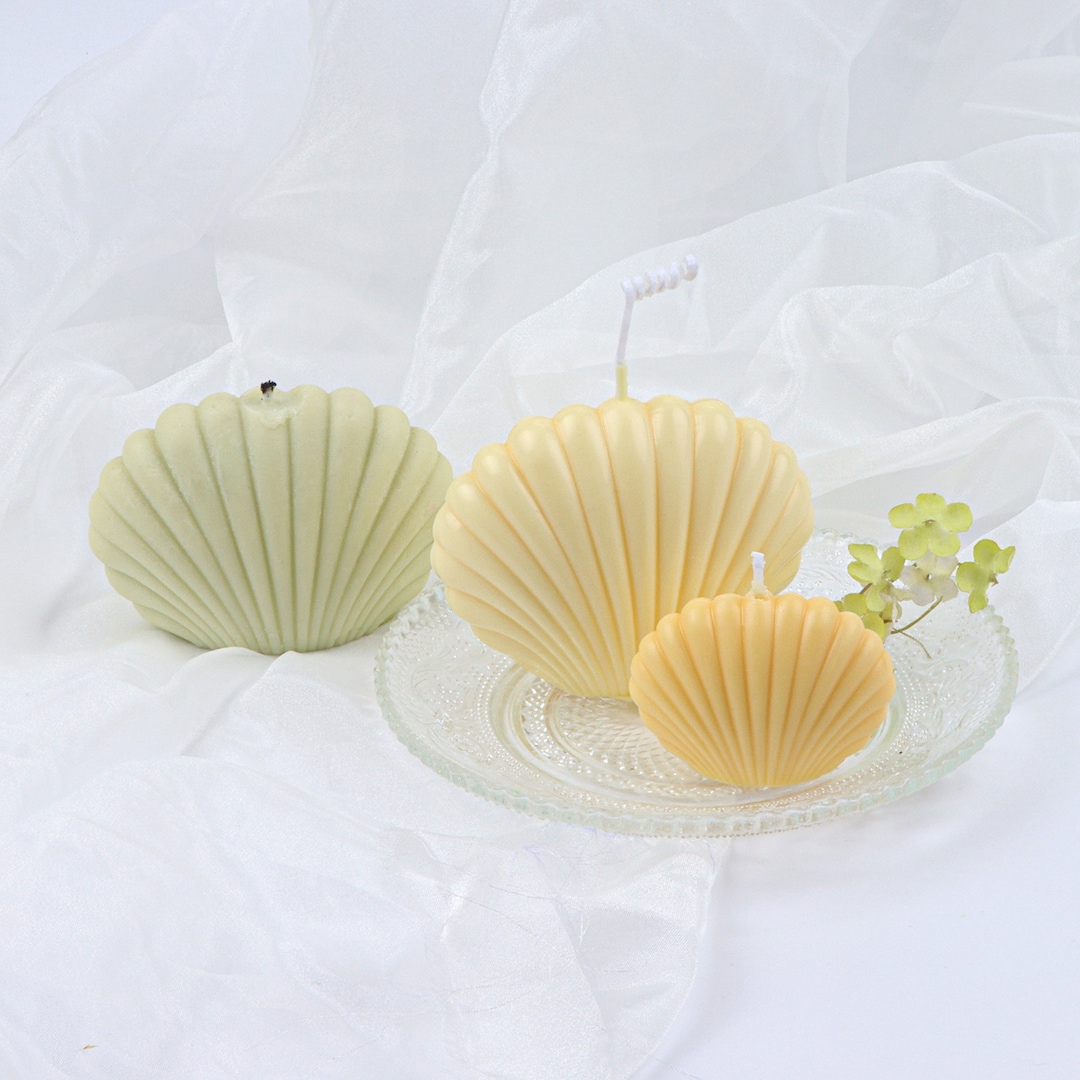 Shell Silicone Candle Mold Scented DIY Pearl Seashell Wax Home - Etsy