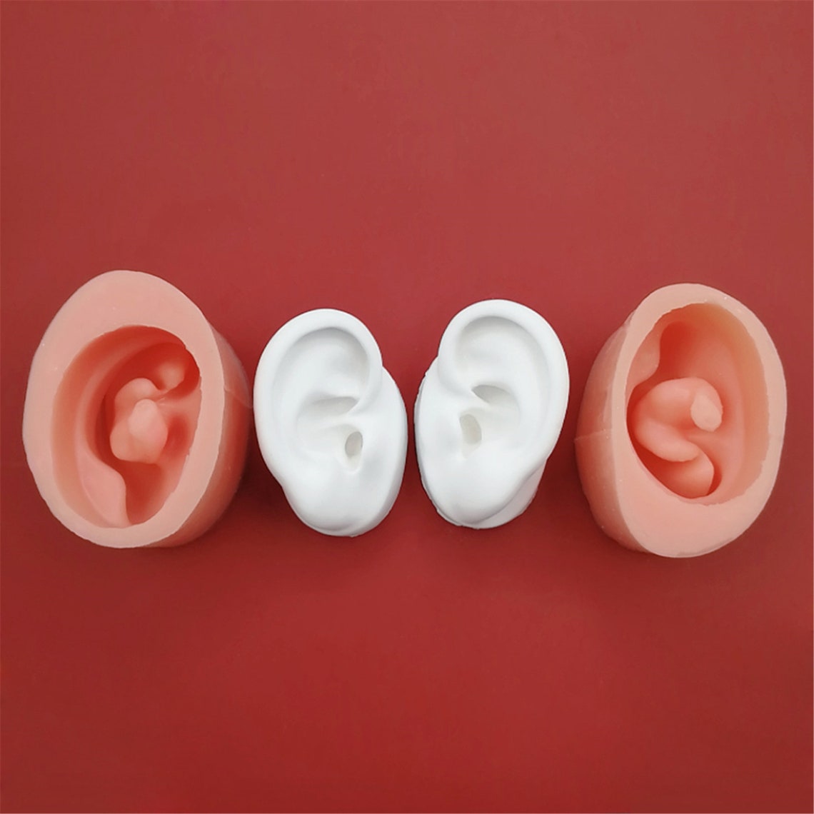 3D Silicone Ear Mold Handmade Clay Soap Making Tool One Pair | Etsy