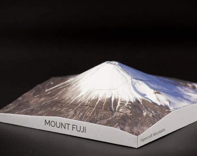 Mount Fuji Papercraft Mountain (high Quality Print) - Etsy