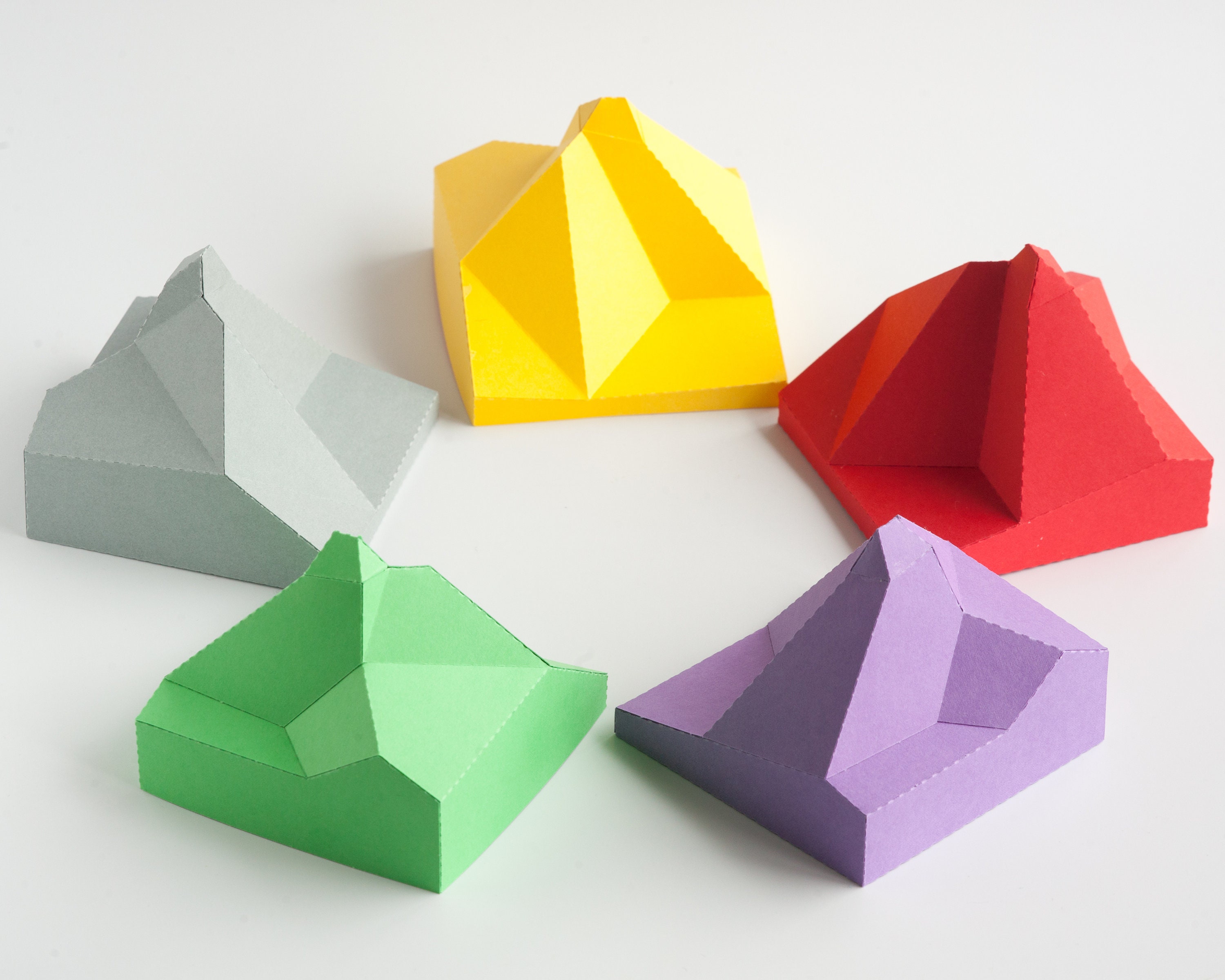Matterhorn Colorful Papercraft Mountain - Etsy Canada