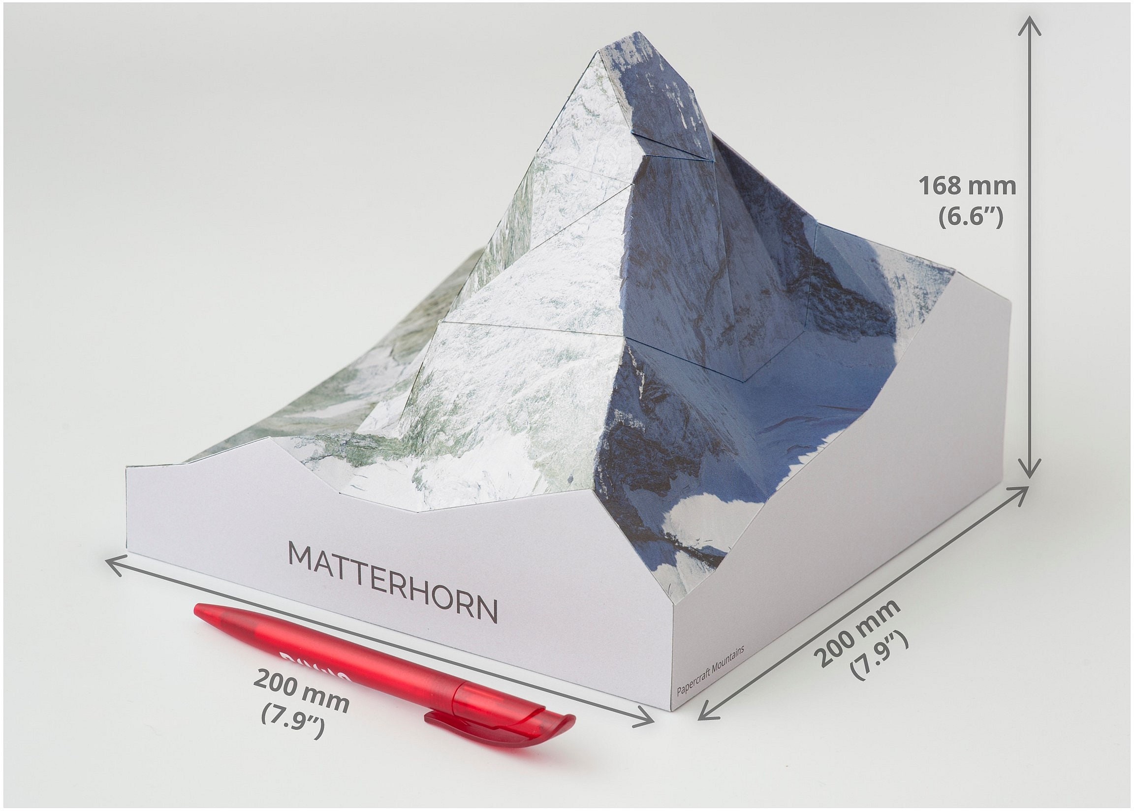 Large Matterhorn Papercraft Mountain (high Quality Print) - Etsy