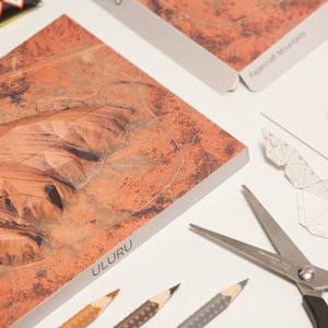 Australia's Uluru Papercraft Mountain (high Quality Print) - Etsy Australia