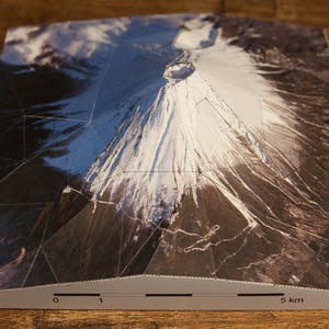 Mount Fuji Papercraft Mountain - Etsy