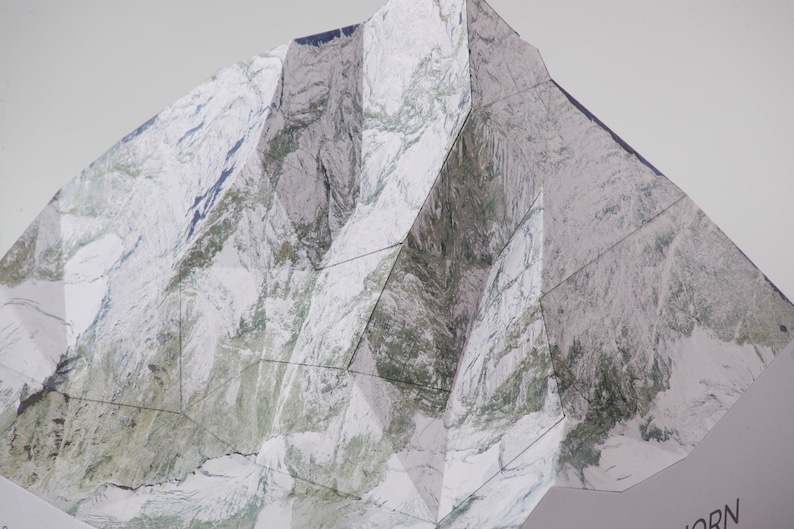 Large Matterhorn Papercraft Mountain (high Quality Print) - Etsy