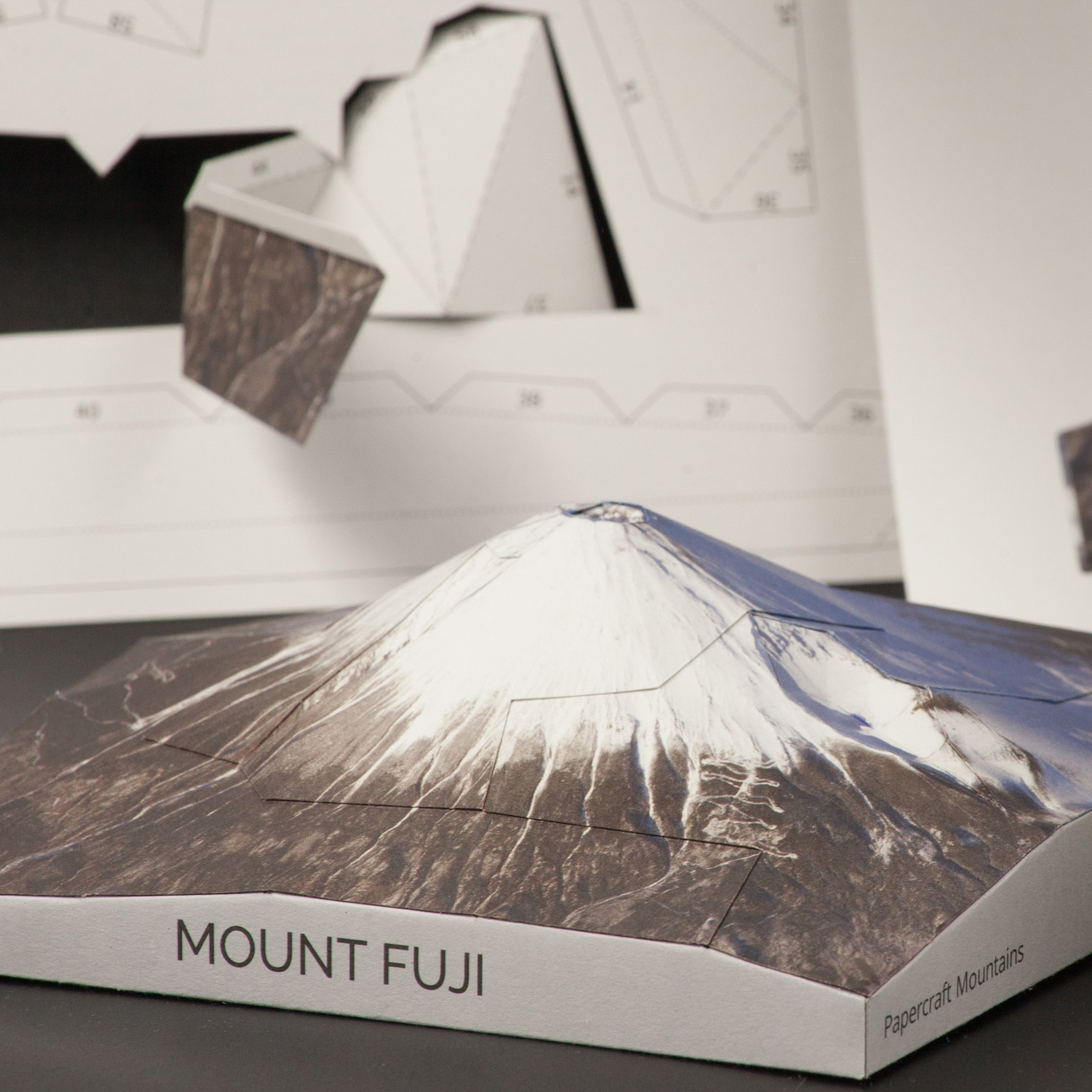 Mount Fuji Papercraft Mountain (high Quality Print) - Etsy