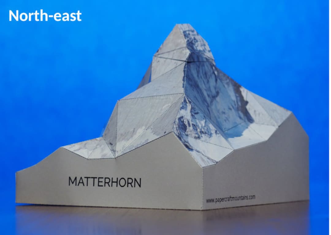 Matterhorn Papercraft Mountain - Etsy