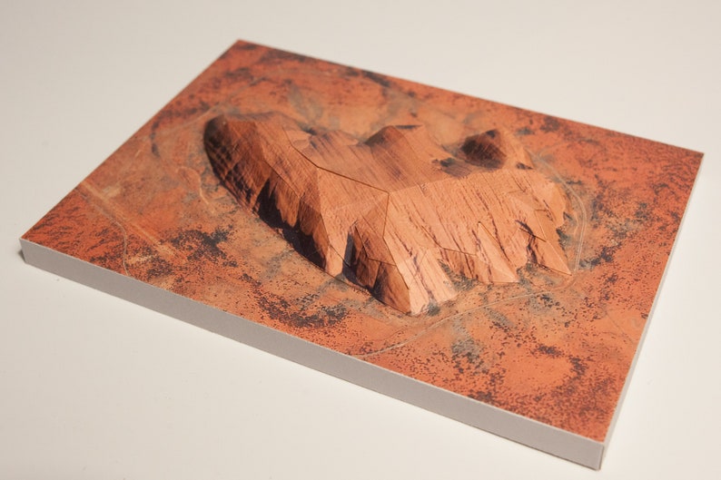 Australia's Uluru Papercraft Mountain (high Quality Print) - Etsy