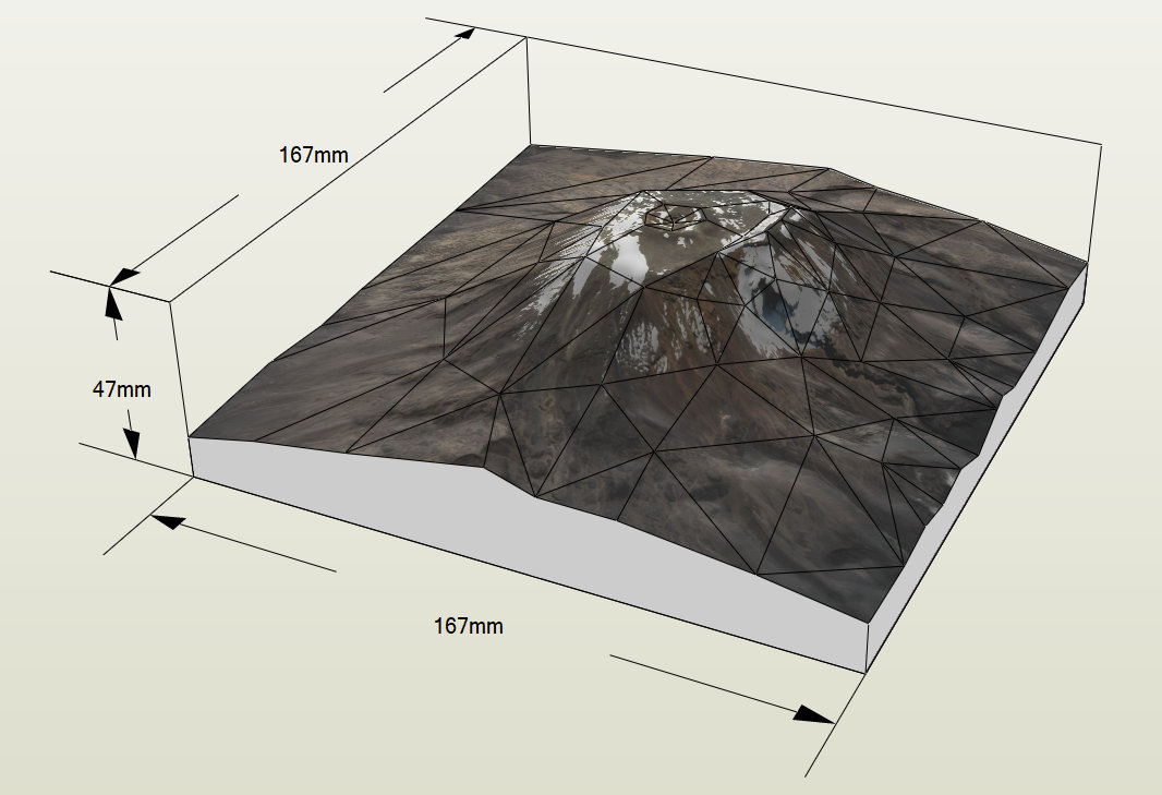 Kilimanjaro Papercraft Mountain (high Quality Print) - Etsy