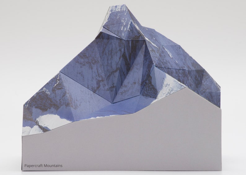 Large Matterhorn Papercraft Mountain (high Quality Print) - Etsy