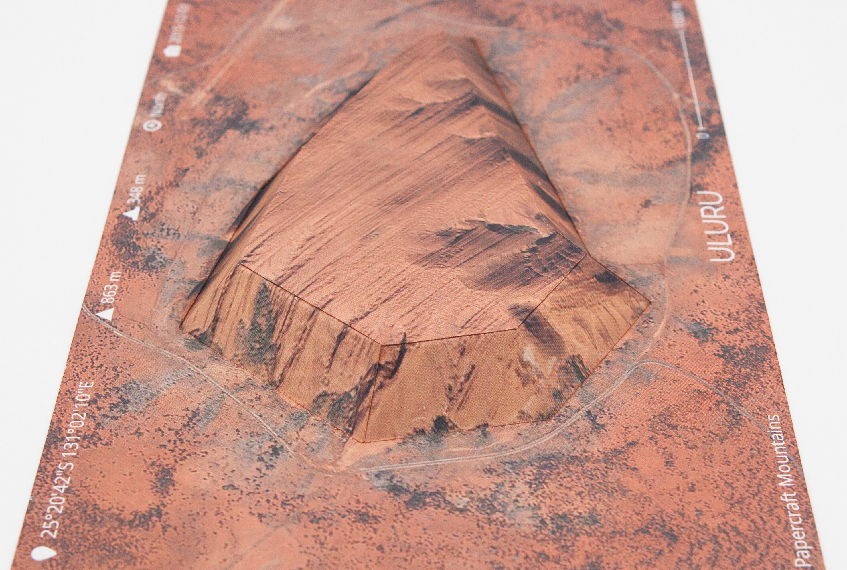Australia's Uluru Easy Papercraft Mountain - Etsy